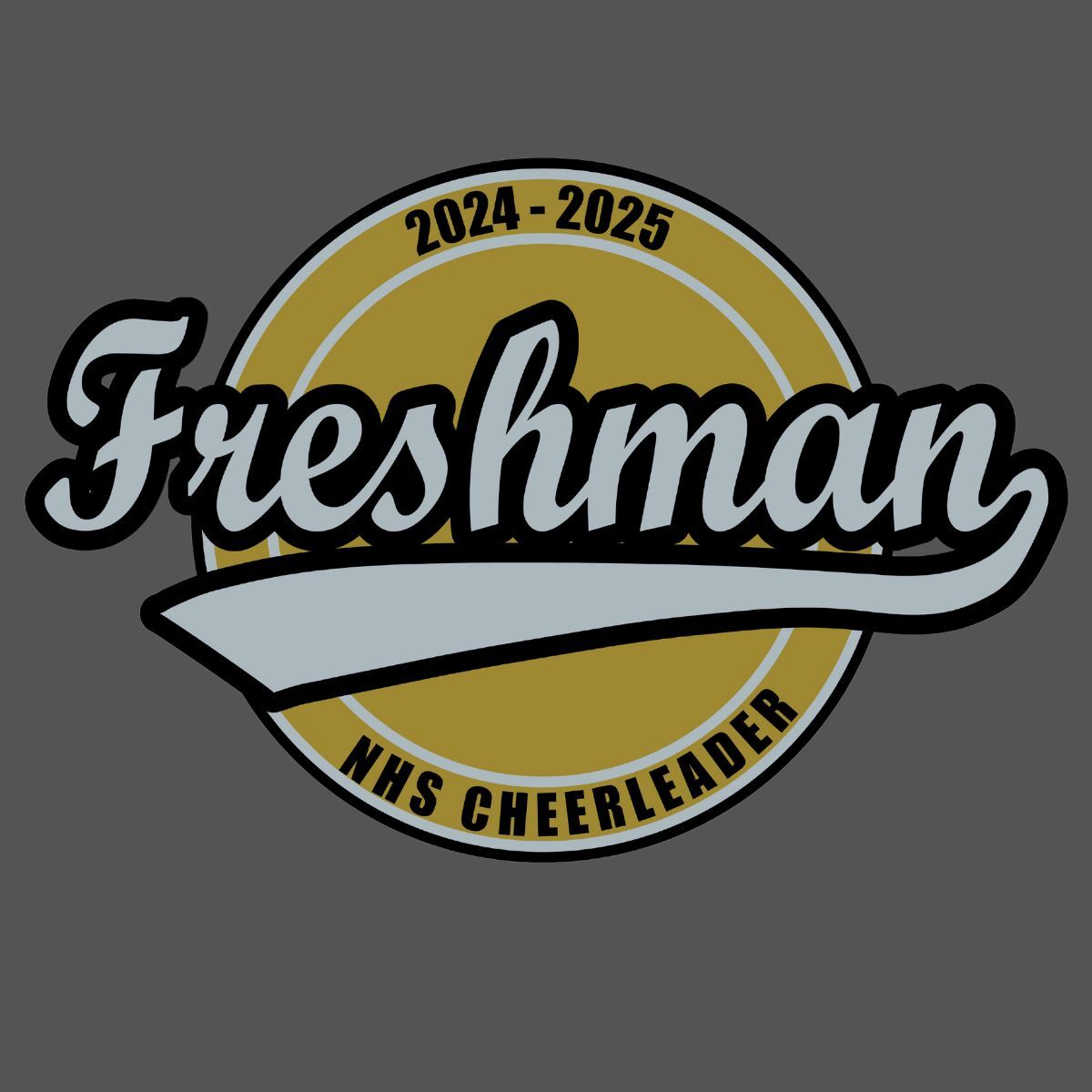Traditional (Roster) Dri-Fit Freshman Gray | NHS Cheer Backers